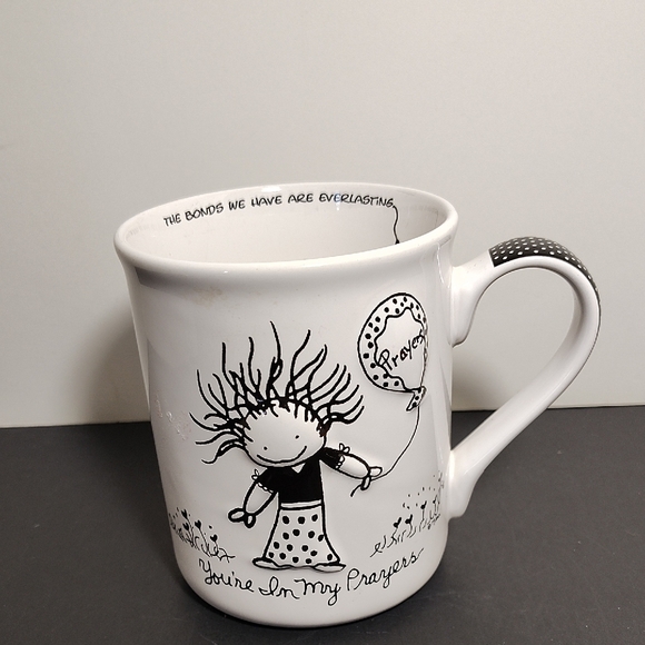 Enesco | Kitchen | Enesco Black And White Mug With Heartfelt Design ...